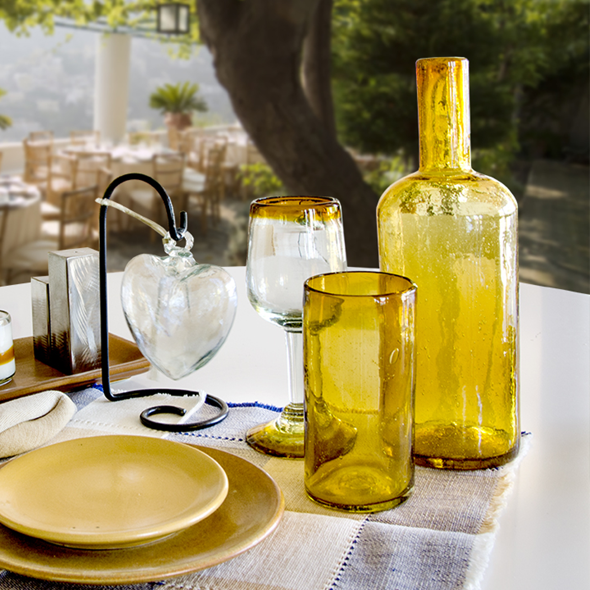 Amber Rim Pitcher - 56 oz – Orion Trading & Design